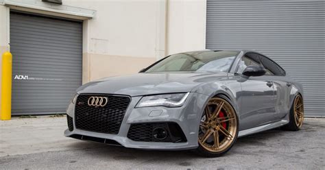 Nardo Gray Audi Rs7 Adv07r Track Spec Cs Series Wheels Adv1