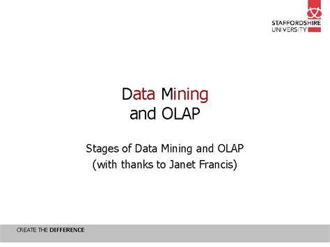 Data Mining And Olap Stages Of Data Mining