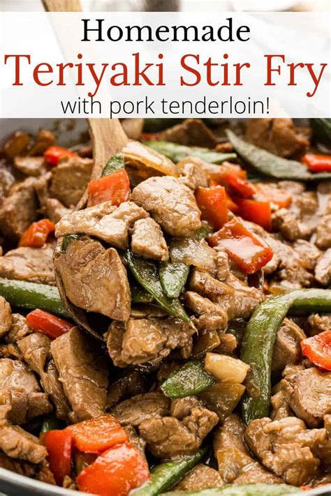 Simple Teriyaki Pork Tenderloin Stir Fry Borrowed Bites