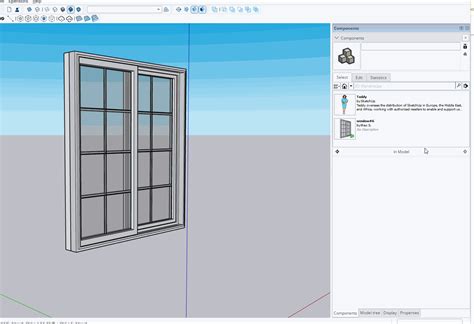 Sketchup Many Components In The List Of Components In The Tray