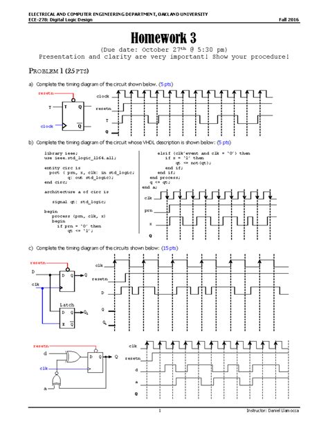 HW3 Q A Homework Assignment 3 ECE 2 78 Digital Logic Design