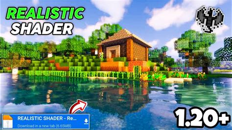 Realistic Shaders Mcpe Minecraft Pe 120 Render Dragon Youtube