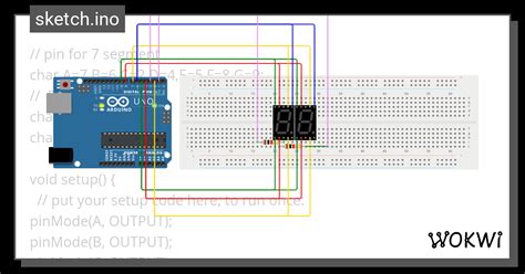 2 Seven Segmen Wokwi Esp32 Stm32 Arduino Simulator