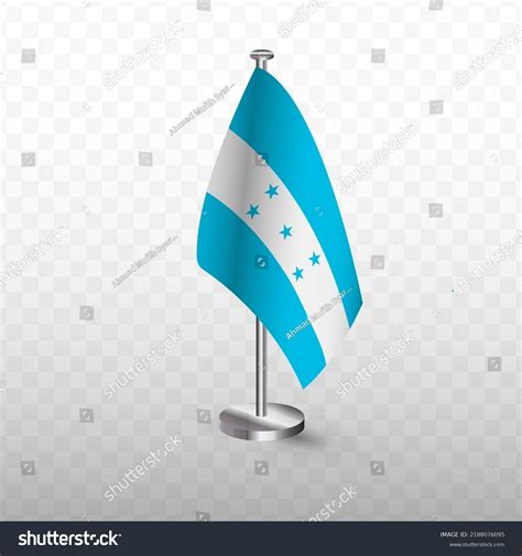 Flag Honduras Vector Illustration Flag Flagpole Stock Vector Royalty