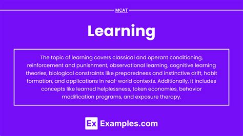 Learning Notes And Practice Questions Mcat Examples