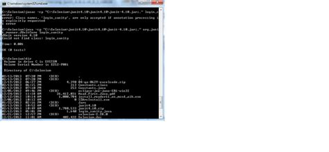 Webdriver Unable To Run Junit Test From Command Prompt Stack Overflow