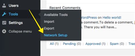 Convert A Standalone Wordpress Instance Into A Wordpress Multisite