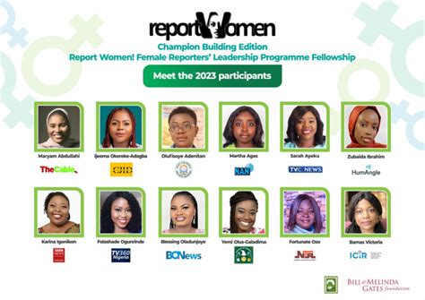 Meet The Report Women Female Reporters Leadership Programme FRLP Fellowship Champion