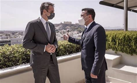 Премиерот Заев се состана со грчкиот премиер Мицотакис