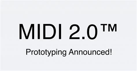 Midi 2 0 Promises Auto Configuration Extended Resolution Tighter Timing And Backward