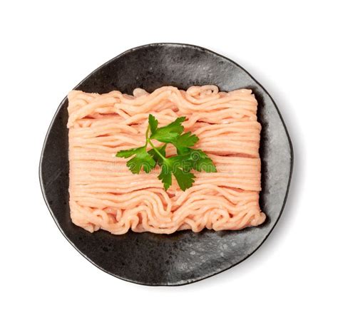 Mince Meat Ground Chicken Uncooked Mincemeat Stock Image Image Of
