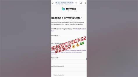 Top 3 Get Paid To Test Websites And Apps Earn Money Online Shorts Apptesting Website Makemoney