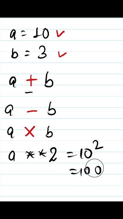 Python 023 Arithmetic Operations In Python Python Pythonprogramming Pythontutorial Youtube