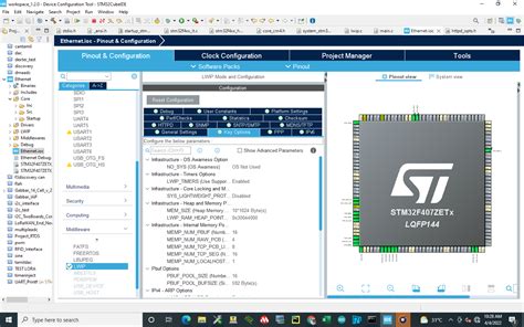I Configured Ethernet And Lwip On Stm32f407 As Fol