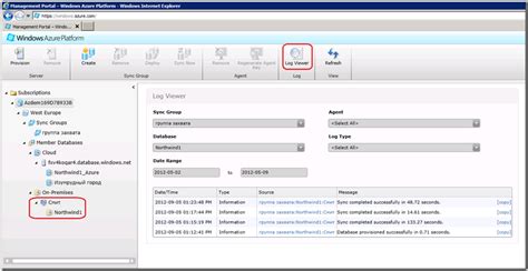 Sql Azure On Premise Sql Server Data Sync
