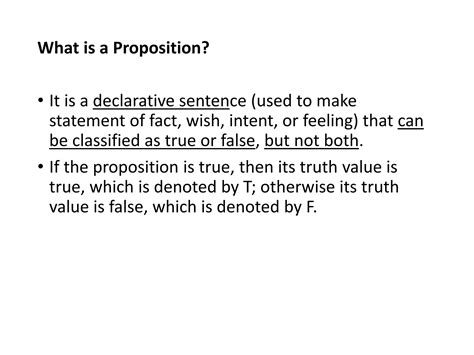 Proposition (Logic) | PPTX