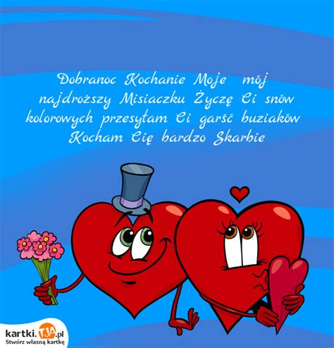 ÓW Kocham Cię bardzo Skarbie Darmowe kartki