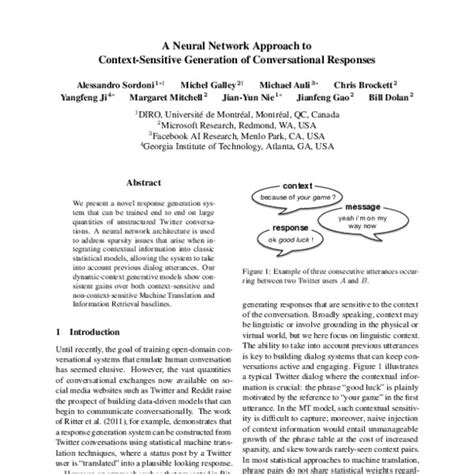 A Neural Network Approach To Context Sensitive Generation Of