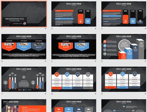 Blue Abstract Powerpoint 167986