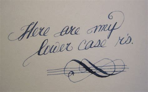 Cursive R Lowercase