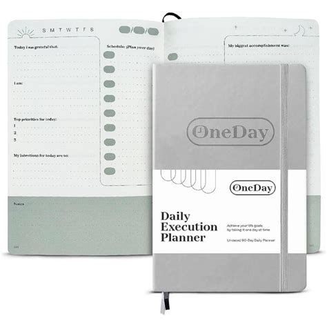 Daily Execution Planner Goal Getter Gray Undated 90 Day Journal