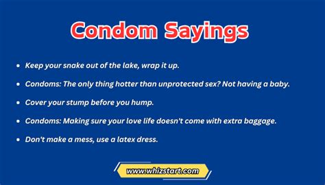Condom Slogans Sayings Funny Taglines Whiz Start