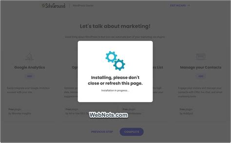 How To Use SiteGround Central Plugin With WordPress Setup WebNots