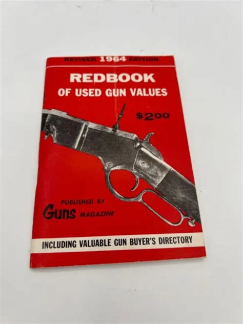 Vintage 1964 Redbook Of Used Gun Values Directory 100 Pages £783