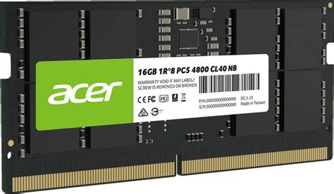 Jual Acer Sd200 Ddr5 4800 So Dimm [notebook Ram] 32gb Di Seller Alfa