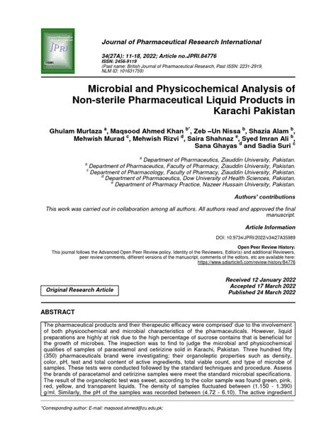 Microbialandphysicochemicalanalysiso Pdf Colony Forming Unit Spectrophotometry
