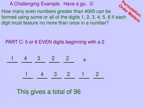 PPT PERMUTATIONS PowerPoint Presentation Free Download ID