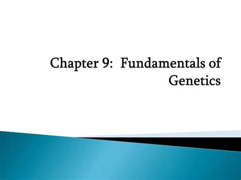 PPT Chapter 9 Fundamentals Of Genetics PowerPoint Presentation Free