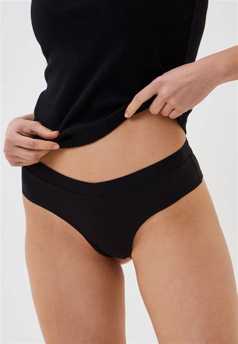 Трусы Womensecret Brasilien Wide цвет черный Rtladd067701 — купить в интернет магазине Lamoda