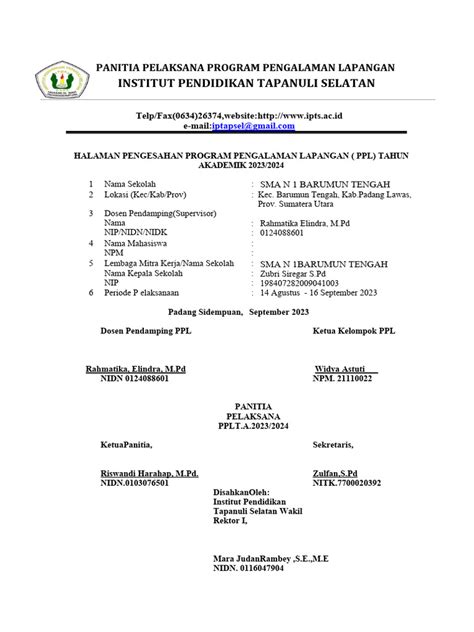 Surat Ipts Pdf