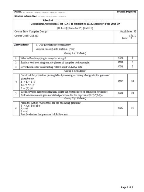Cse313 Pdf Parsing Grammar