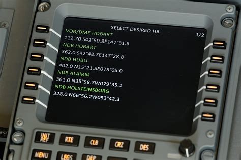 FDS CDU Flaps Approach Boeing Simulator Project