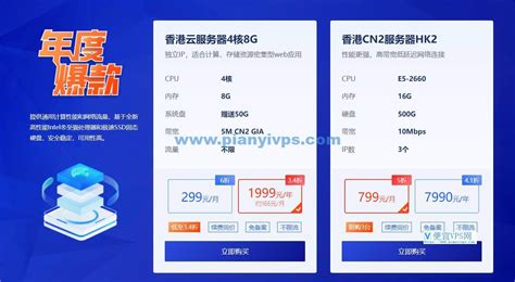 元旦 华纳云年终大促1核1G2M 云服务器秒杀月付 23 元高性能香港 CN2 云服务器 4核8G 月付 166 元 便宜VPS网