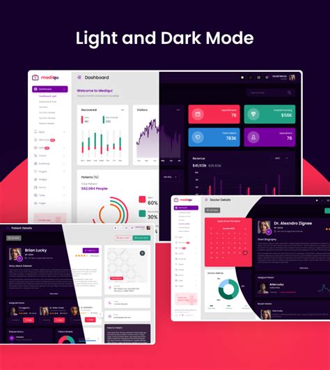Mediqu Django Hospital Admin Dashboard Bootstrap Template Thememag