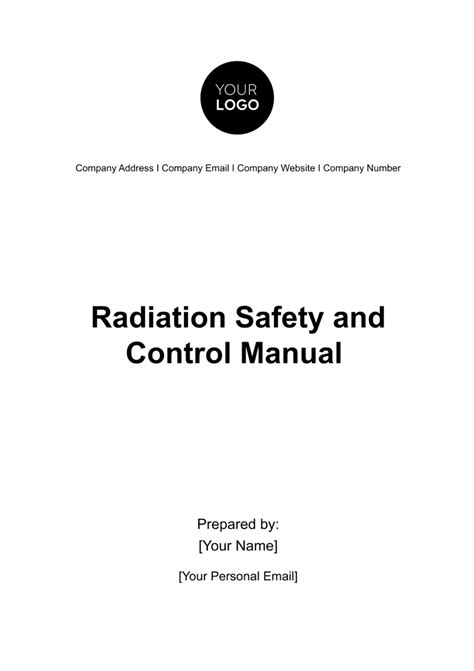 Free Radiation Safety And Control Manual Hr Template To Edit Online