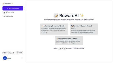 Rewordai Ai Rewriter And Grammar Corrector Saas Platform By Aqeelshamz