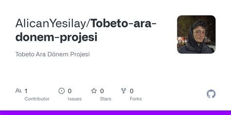 Github Alicanyesilay Tobeto Ara Donem Projesi Tobeto Ara D Nem Projesi