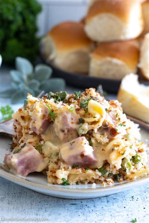 Ham Casserole Cheesy Creamy Luscious Gonna Want Seconds