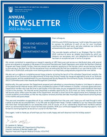 2023 In Review Dont Miss The UBC Department Of Psychiatry Annual