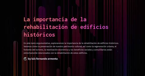 La Importancia De La Rehabilitación De Edificios Históricos
