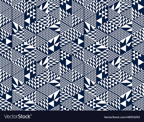 3d Cubes Seamless Pattern Background Rhombus Vector Image