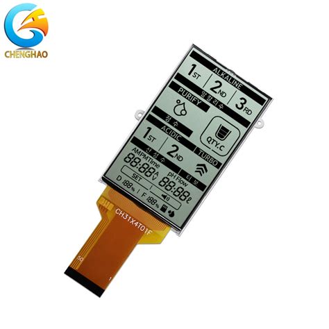 Custom 50 Pins Fpc Mono Dots Matrix Display Transflective Lcd Modue With White Backlight Dot