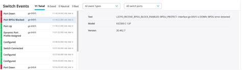 STP Edge Port BPDU Guard Mist