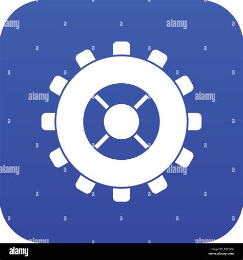 Gear Icon Digital Blue Stock Vector Image Art Alamy