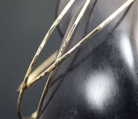 Gold Filled Bangle Thin Bangle Textured Bangle Gold Bangle Thin