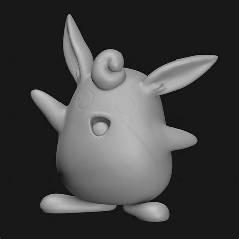 Wigglytuff 3d Printing Model Stl Pokémon